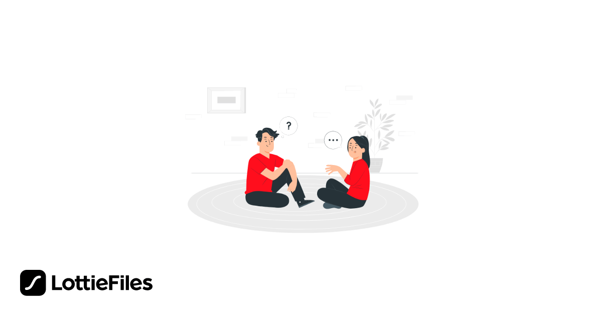 Free chatting boy and girl Animation by Saurabh Panchal | LottieFiles