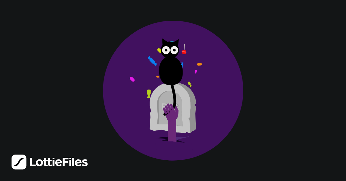 Free Candy Cat Animation by UX animation | LottieFiles