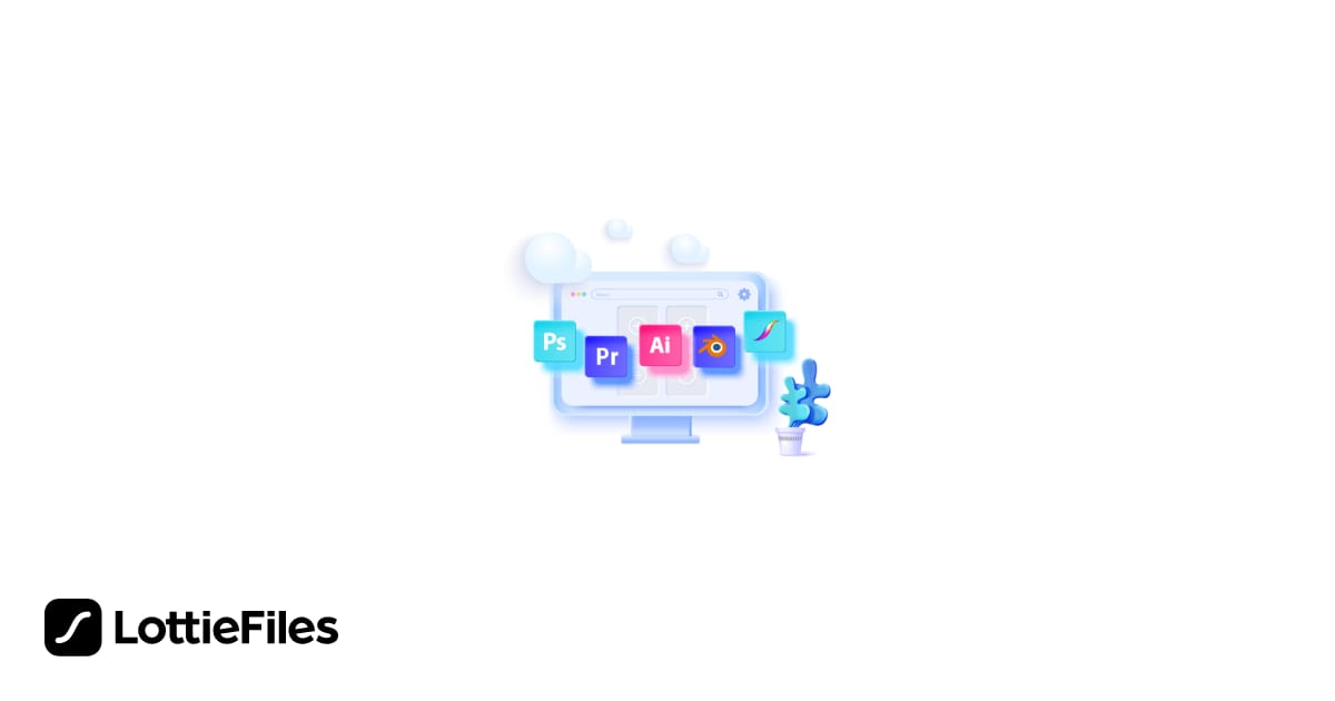 Free Monitor creative 3d Animation by Sorawich Bunmak | LottieFiles