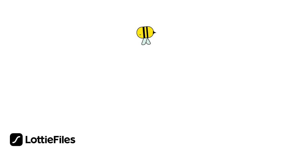 Free Bee looping Animation by natoshisakamot0 | LottieFiles
