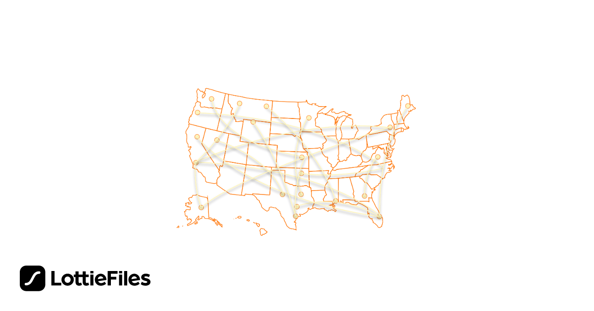 Free USA Map Animation by Bautista Messerschmidt | LottieFiles