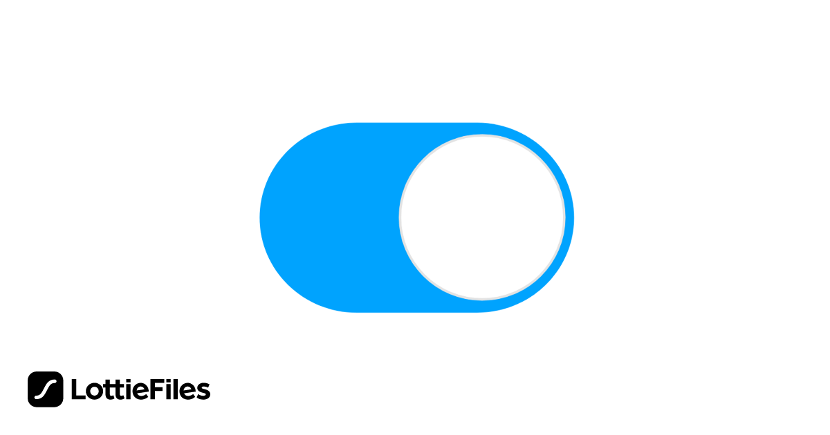 Free Switch On Blue Animation by Dustin | LottieFiles