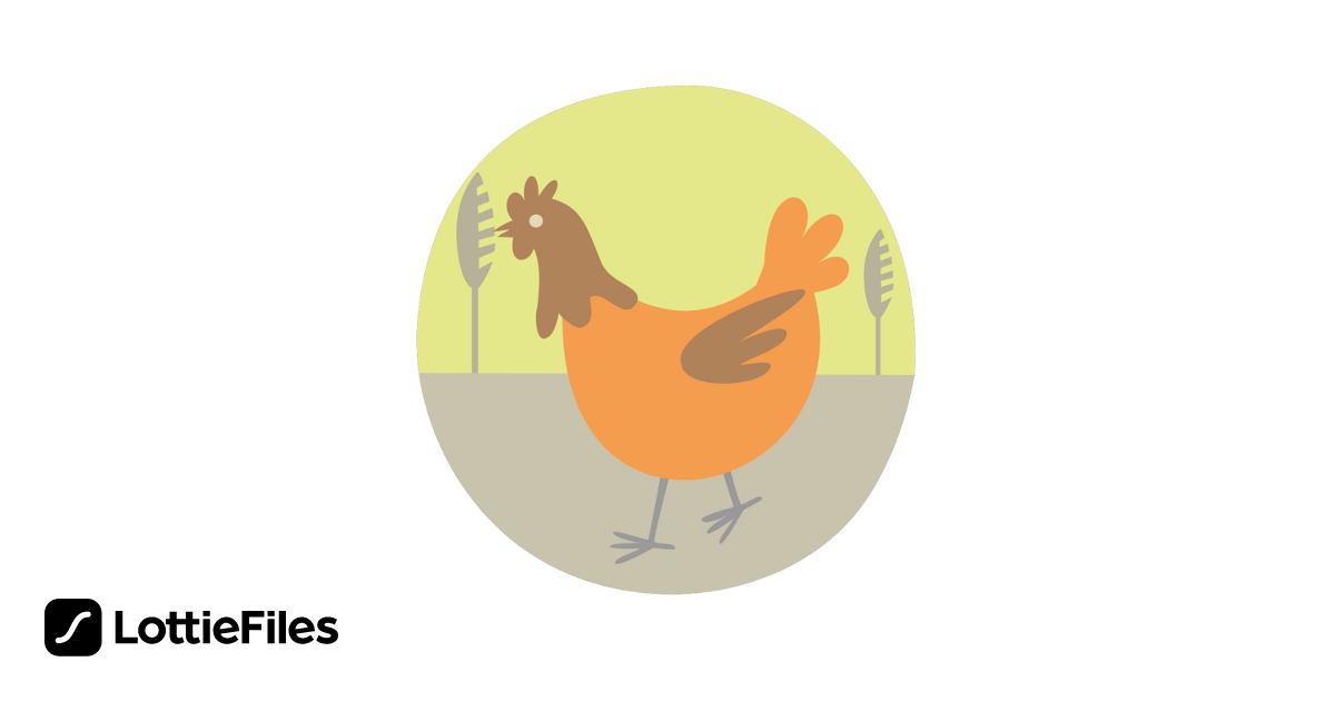 Free Hen running Animation by yas bowley | LottieFiles
