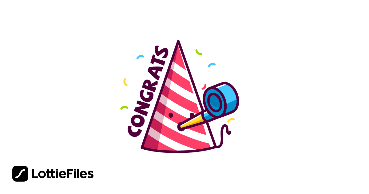 Free birthday hat Animation by Roger Bacardit | LottieFiles