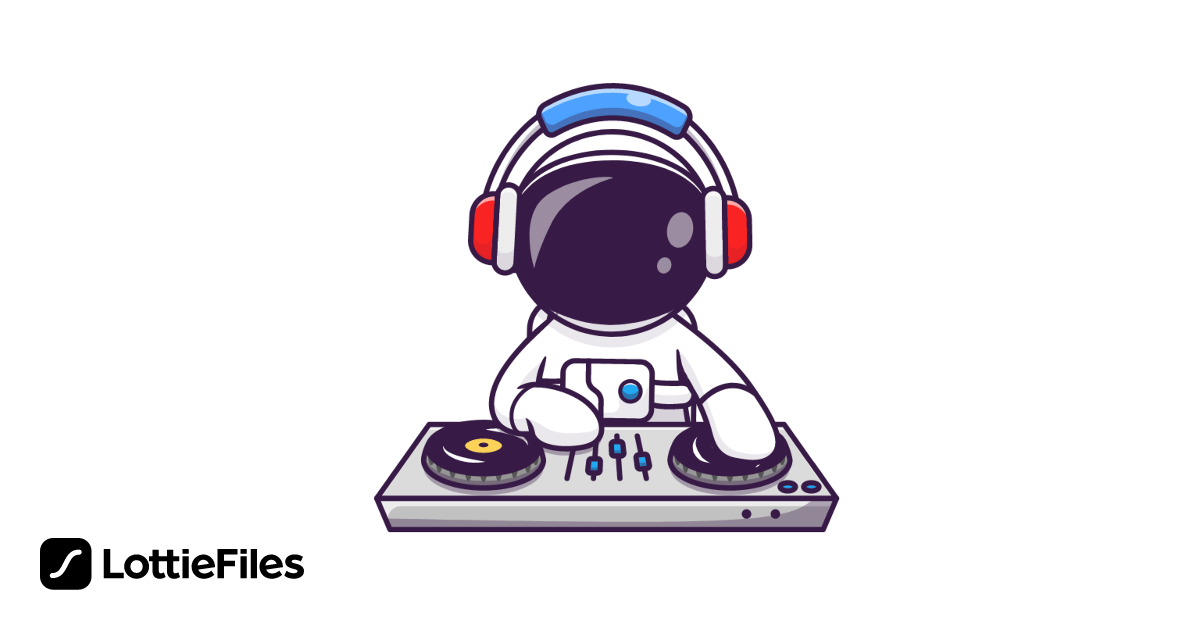 Free Spaceman DJ Animation by Barkosha | LottieFiles