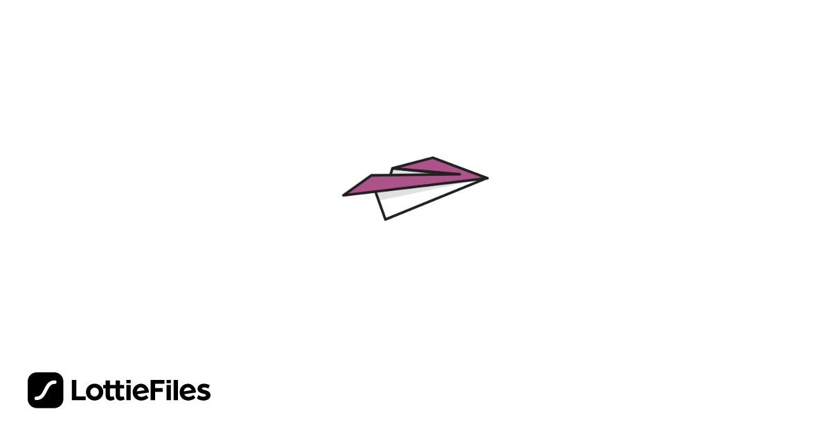 Free Paper Plane Animation By Vishram Shetty Lottiefiles