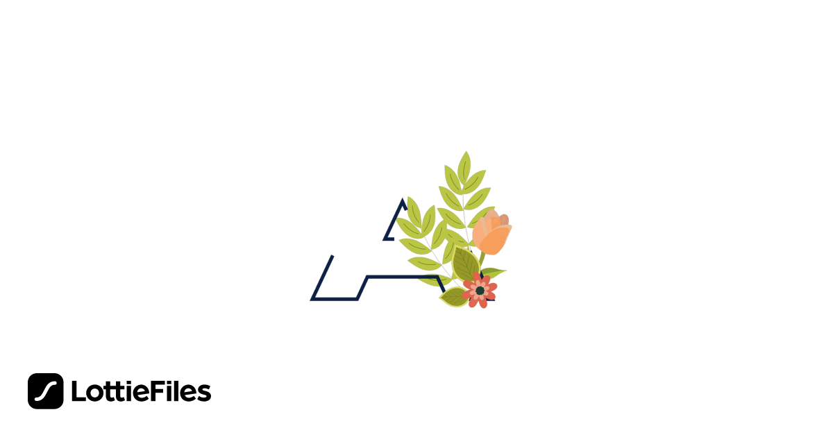 Free A Flower alphabet Lottie JSON animation Animation by Tinymotion ...