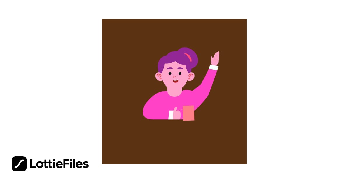 Free hand waving character Animation by Sheraz Khan | LottieFiles