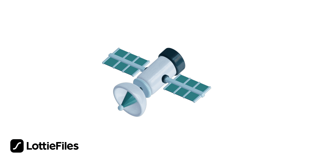 Free Sattelite 3D Animation by Elmer Vergara | LottieFiles