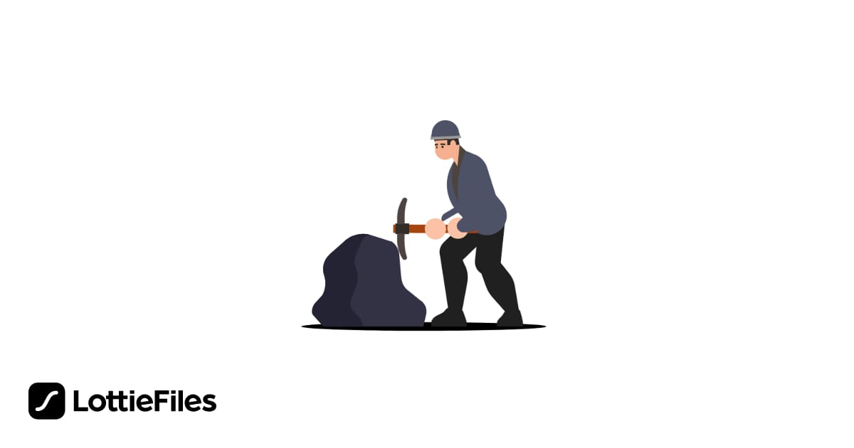 Free MINER GUY Animation by MAOAMKING | LottieFiles