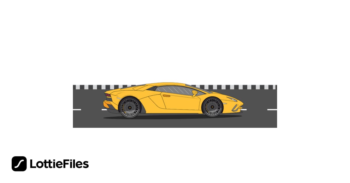 Free Lamborghini Animation by Usama Razzaq | LottieFiles