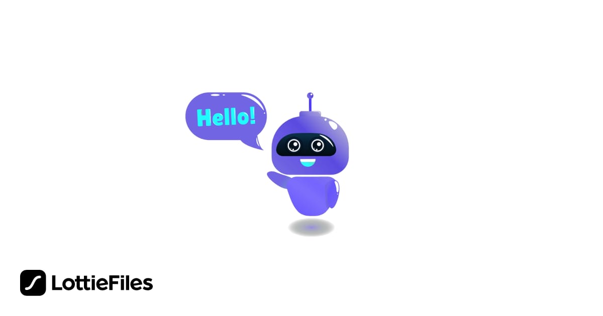 Free hello animation Animation by Hassan | LottieFiles