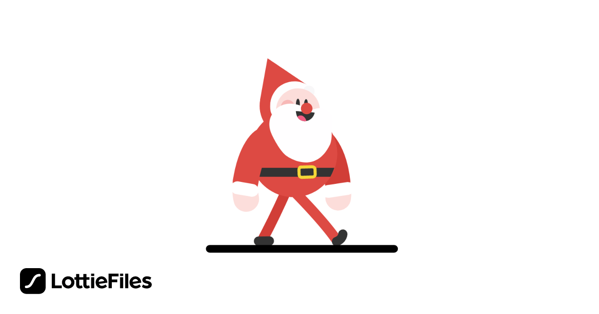 Free Walking Santa Animation by Ahmed Butt | LottieFiles