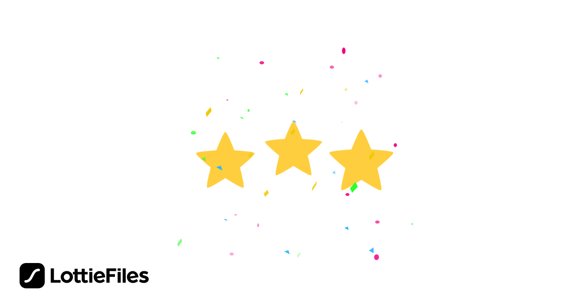 Free Three Star Lottie Animation. Animation by SM Rony | LottieFiles