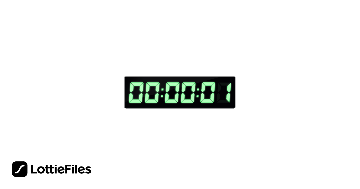 Free Led Countdown Timer Animation By Okenwa Lottiefiles