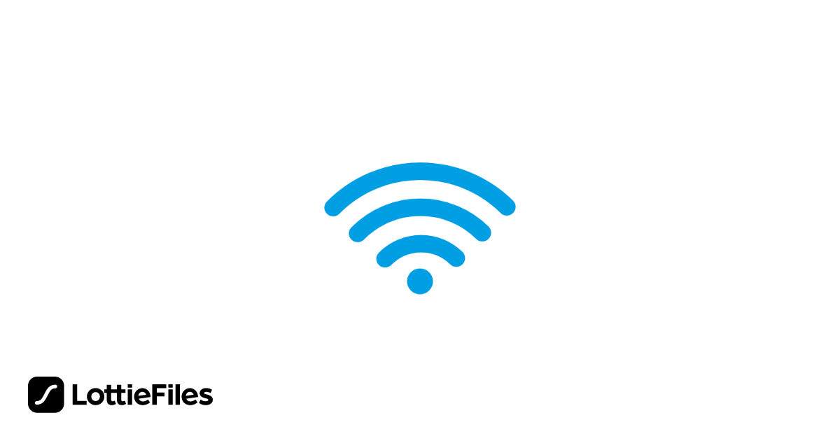 Free Wifi animated blue Animation by Maria Collado | LottieFiles