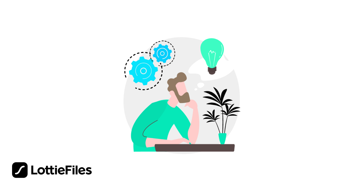 Free Thinking Animation by Daniel Kovalyov | LottieFiles