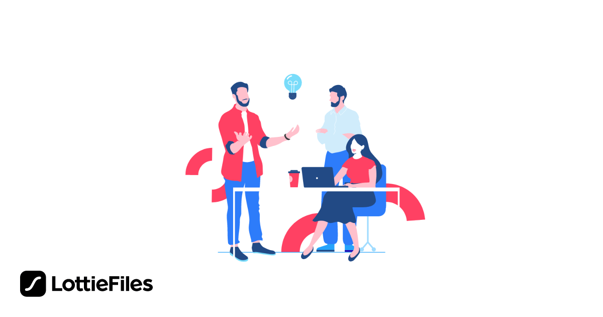 Free Productive team work at the office Animation by Jan | LottieFiles