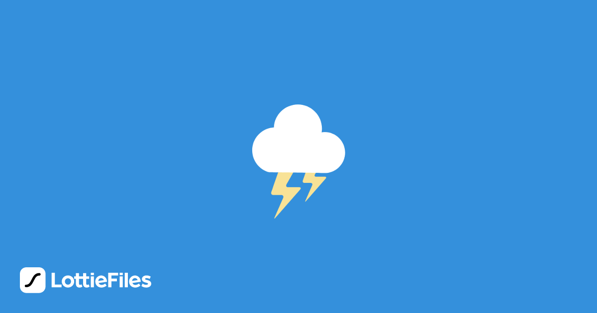 Free Weather: thunderstorm Animation by Bobur | LottieFiles