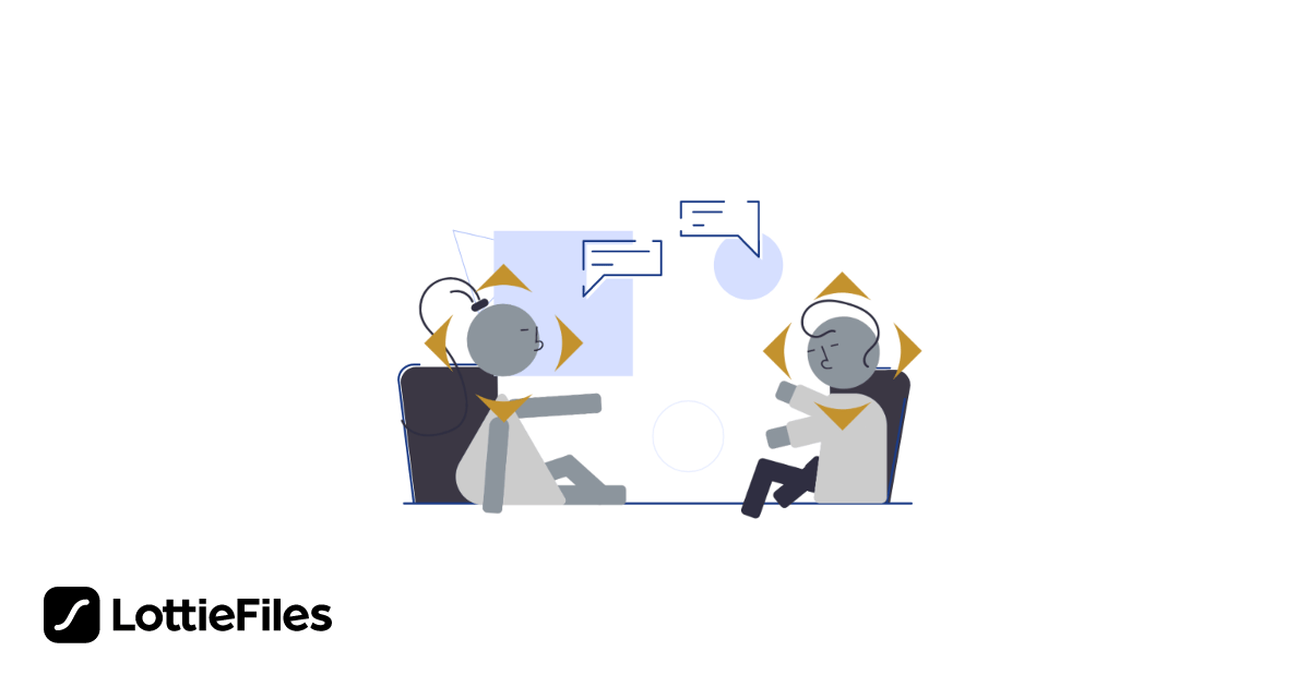 Free CODA People Talking Animation by Erik Wright | LottieFiles