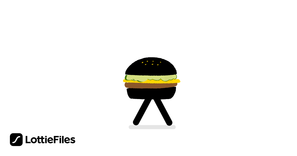 Free walking burger Animation by Ray J | LottieFiles