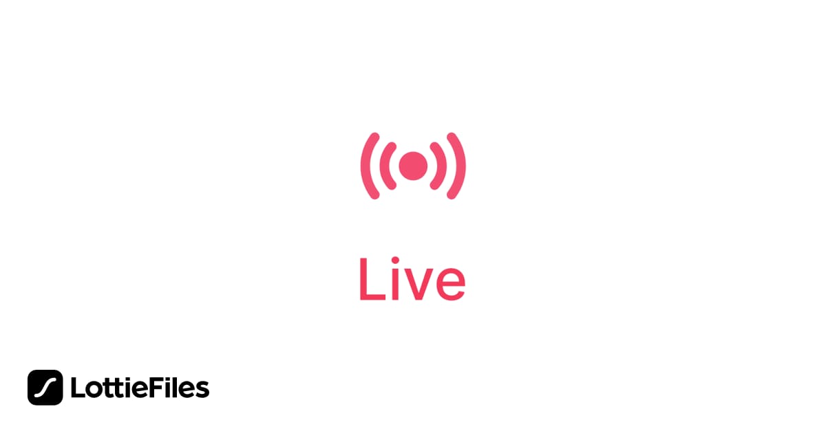 Free Live Streaming icon animation Animation by Mujahid Islam | LottieFiles