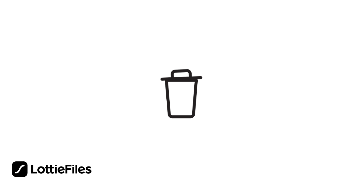 Free Trash Icon animation Animation by Gus Iki | LottieFiles