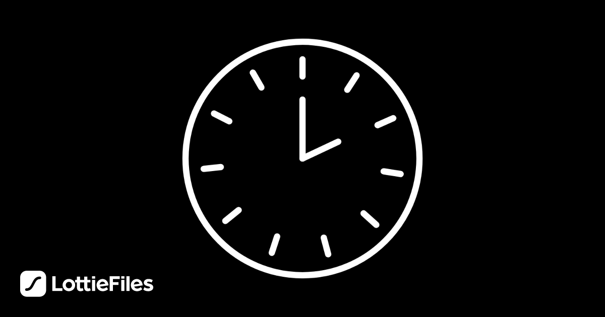 Free Clock Animation by Hesham Hassan | LottieFiles