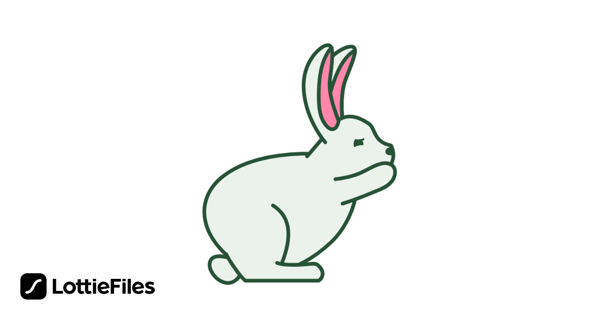 Free Logo animation - Rabbit Animation by Bojan Mitevski | LottieFiles
