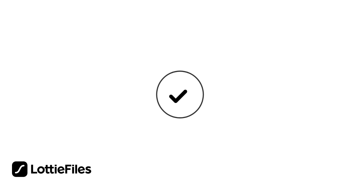 Animation gratuite Check mark par Nemofa Sheik | LottieFichiers