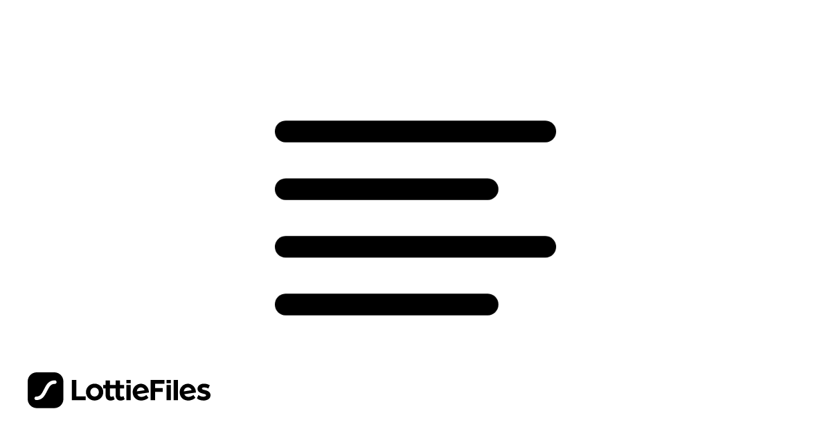 Free Align Left Animation by Lottie Icons | LottieFiles