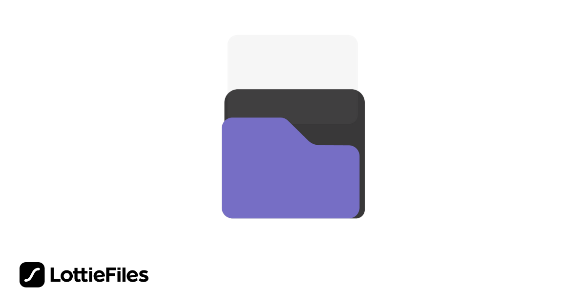 Animación gratuita de Folder Download Animation de Zen Motion designer ...