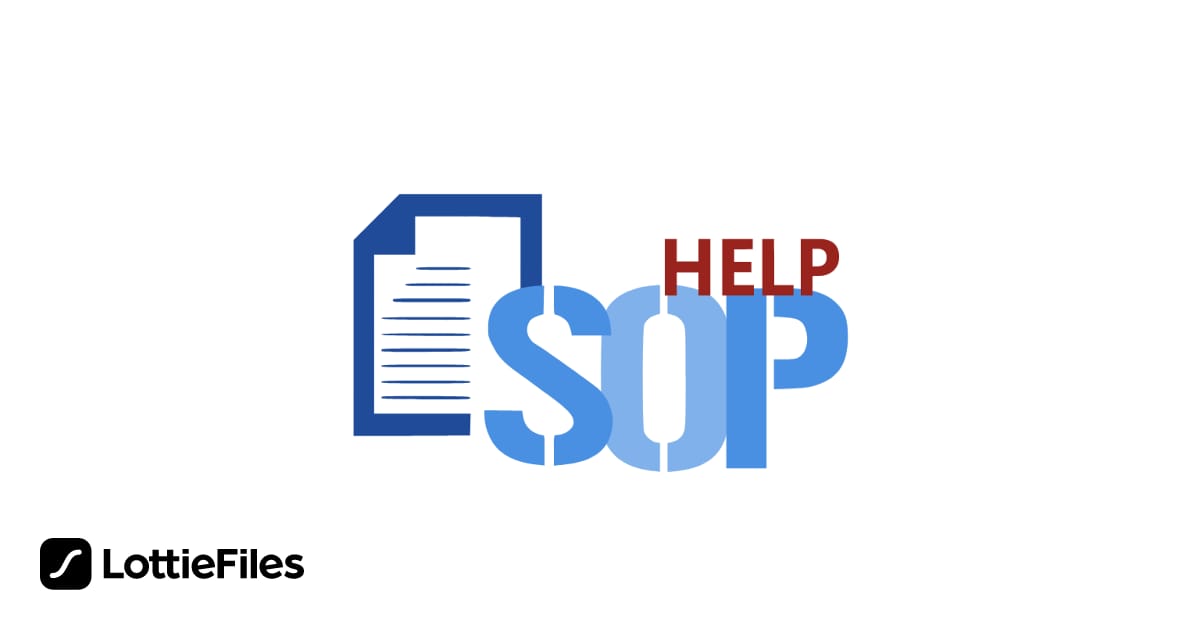Free SOP-Help Animation by Somnath Dutta | LottieFiles
