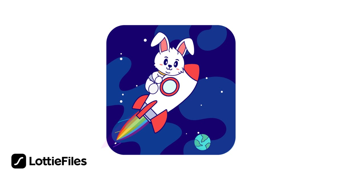 Free Riding Rocket Animation by jem jem | LottieFiles