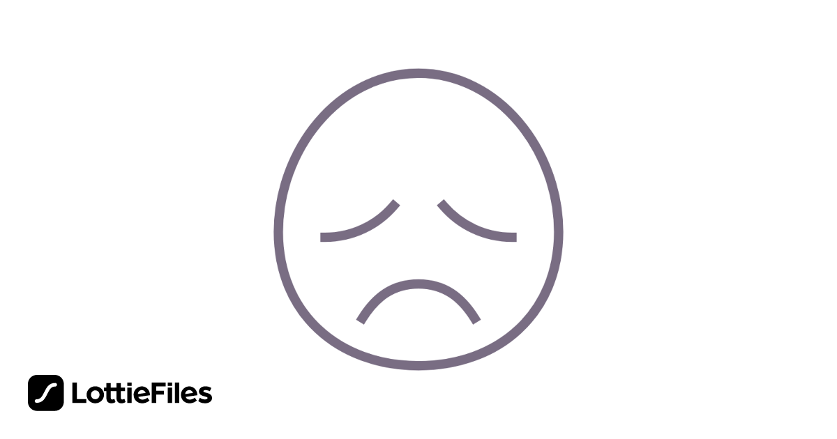 Free Sad Face Animation by Aviv Yogev | LottieFiles