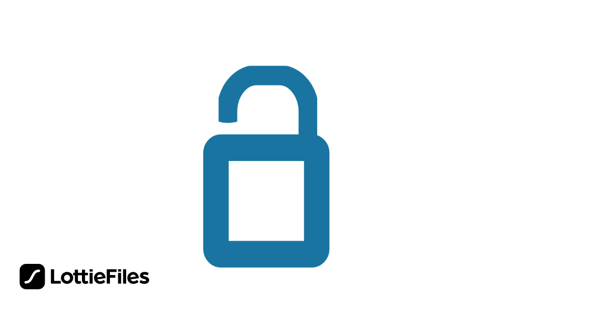 Free Thick Line Padlock Animation by Andrew Dixon | LottieFiles