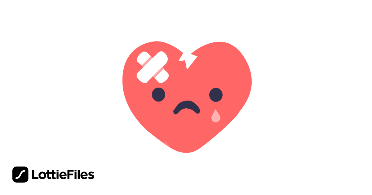 Free broken heart Animation by Mervin Paul | LottieFiles