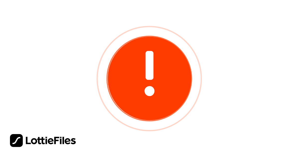 Free warning Animation by Alord | LottieFiles