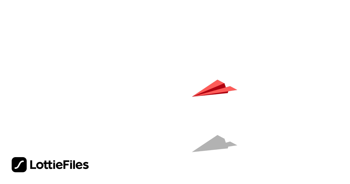 Free Paper Plane Animation by Ahmed Butt | LottieFiles