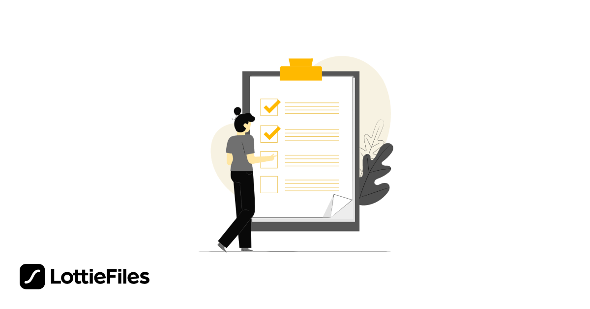 Free Checklist Animation by Loumonth Jack Jr. | LottieFiles