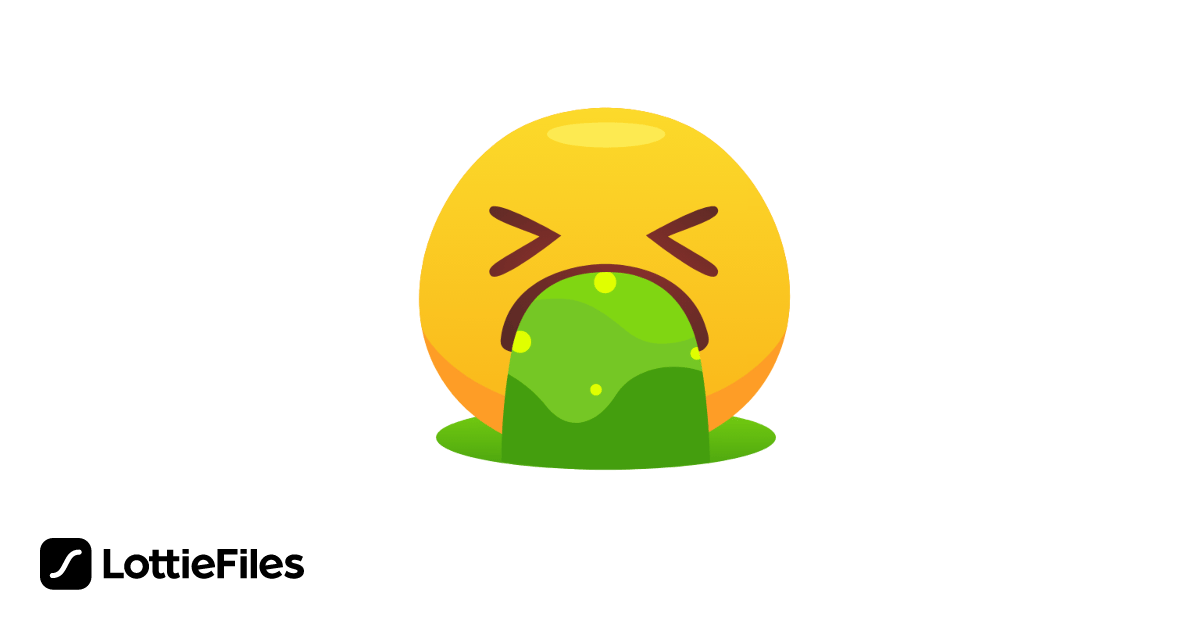 Free Puke Emoji Animation by Thomas Kiguru | LottieFiles