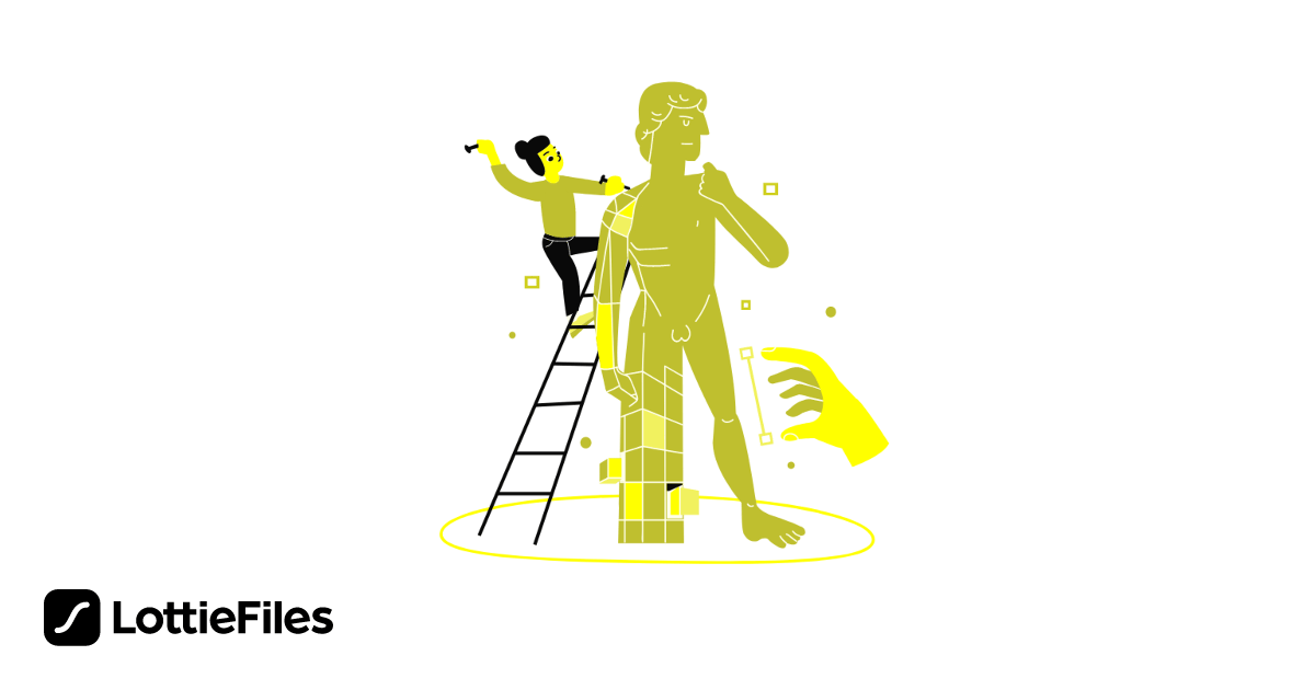 Digital David in Yellow by Alexis Dames - LottieFiles