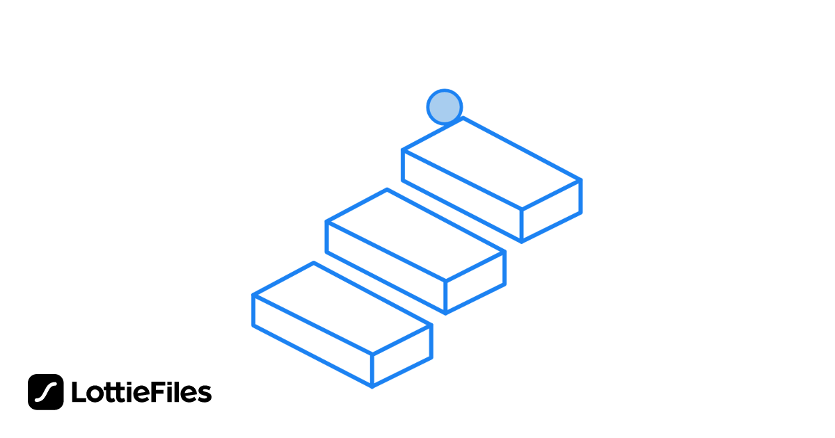 Ball continuously jumping over stairs / Loop loading Animation by Malik ...