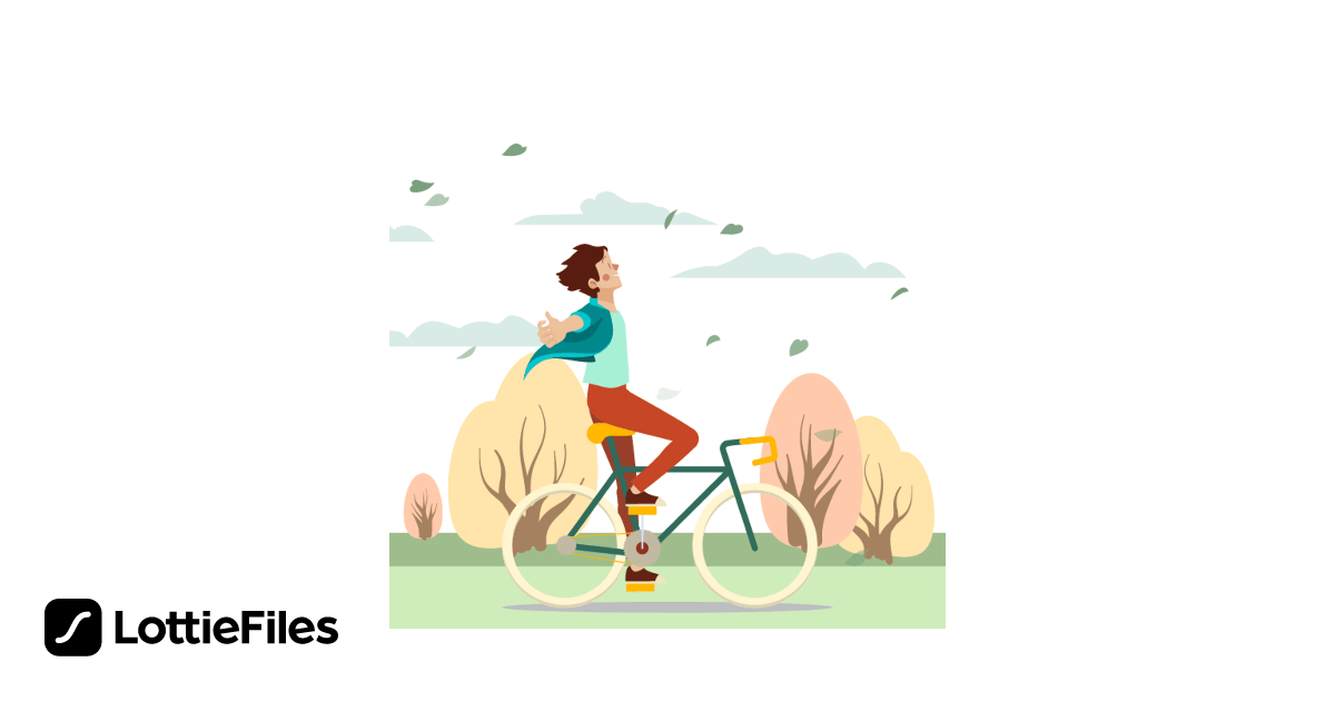 Free Cycle & Enjoying cycling Animation by Malik Usama | LottieFiles