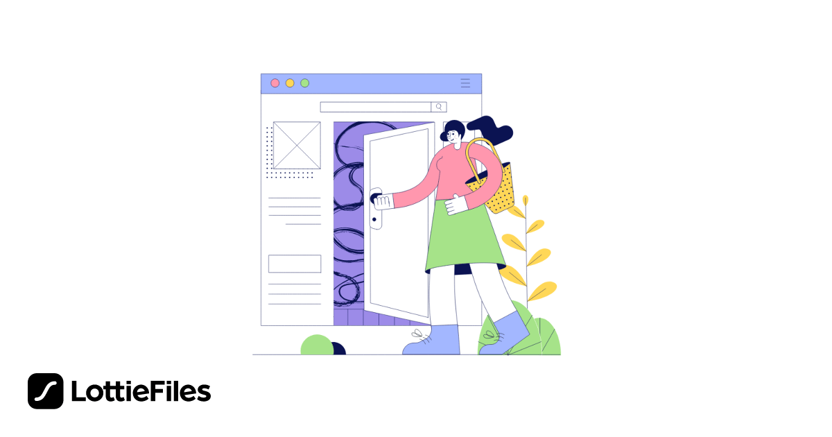 Free motion lady Animation by Taras Migulko | LottieFiles