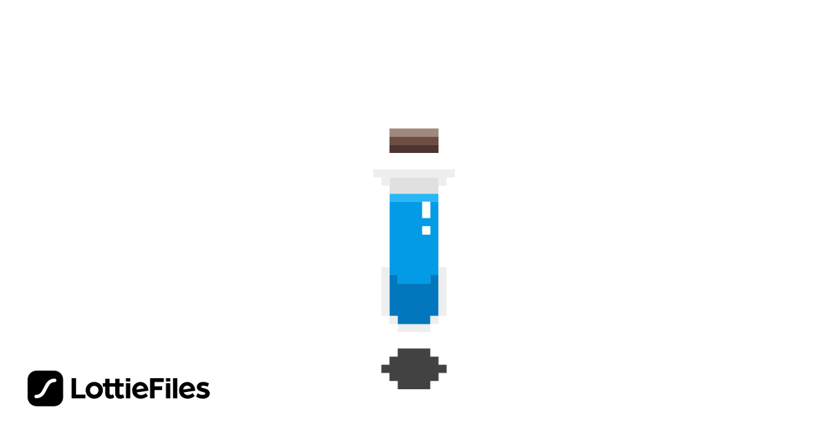 Free pixel blue potion Animation by KEN111 | LottieFiles