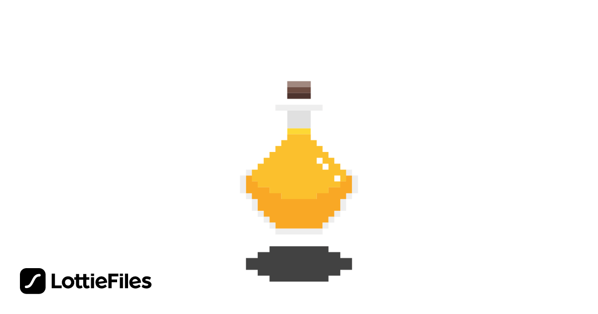 Free pixel yellow potion Animation by KEN111 | LottieFiles