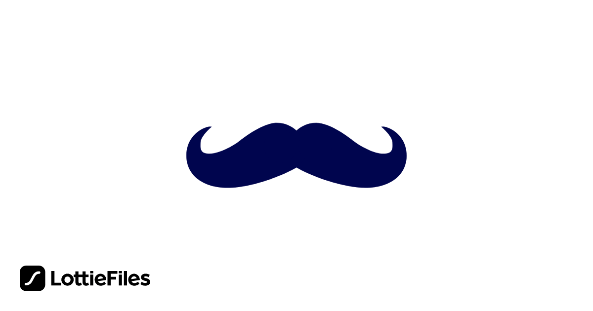 Free Moustache loop Animation by DOFX | LottieFiles