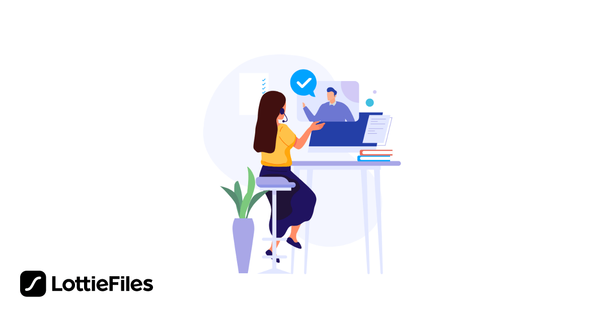 Free Customer Service Support Agent Animation Animation by Motion ...