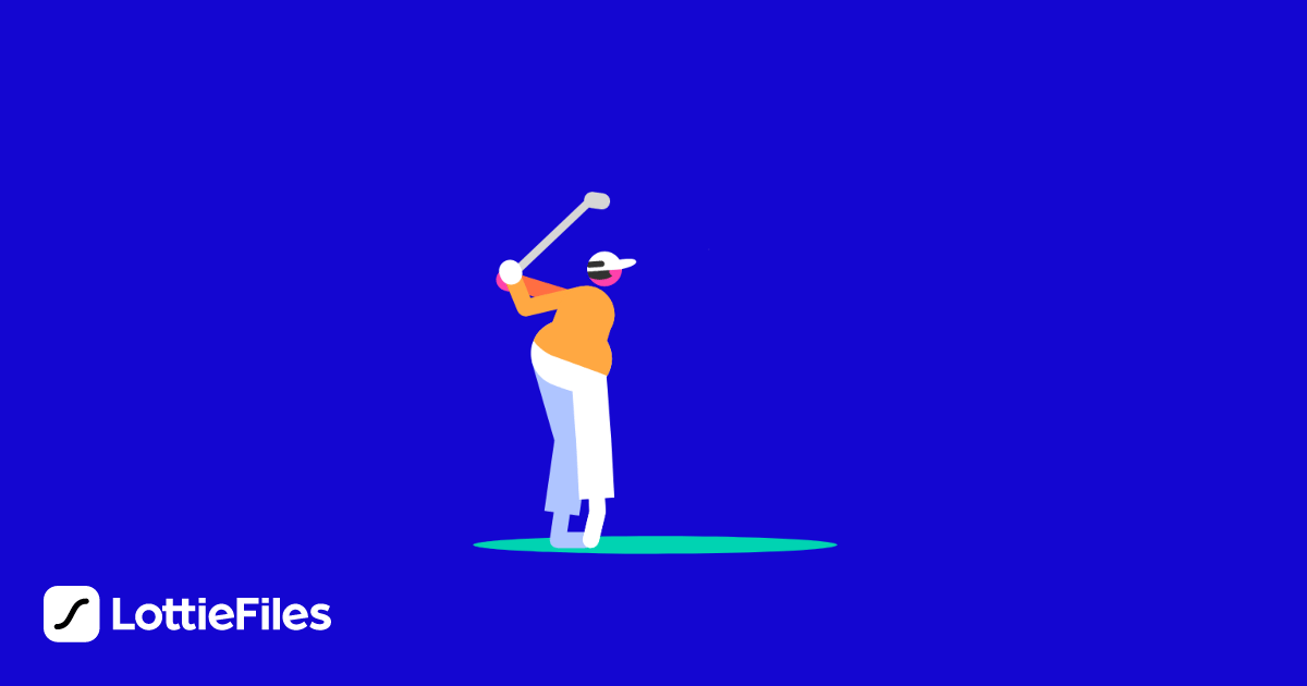 Free golf swing Animation by MJ Mograph | LottieFiles